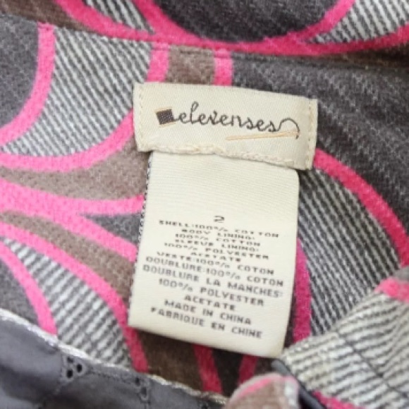 Anthropologie | Jackets & Coats | Elevenses Lotus Leaf Corduroy Jacket ...